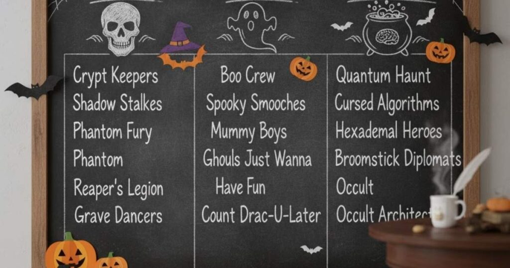 Halloween Team Names: Scary, Funny, and Creative Ideas - Miadnamesideas.com