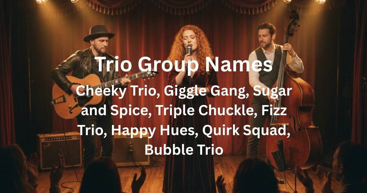 Ultimate Trio Group Names for Friends, Family, and Teams ...